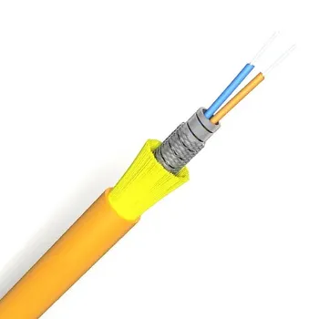 G652d Sm Fiber Optic Cable 3mm Single 2/4/8/12/24 Core Indoor Simplex With Gjfjv Communication ...