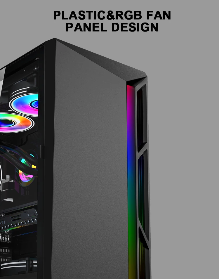 Production Custom Branded Low End Chasis Gaming Computer Casing Rgb Atx ...
