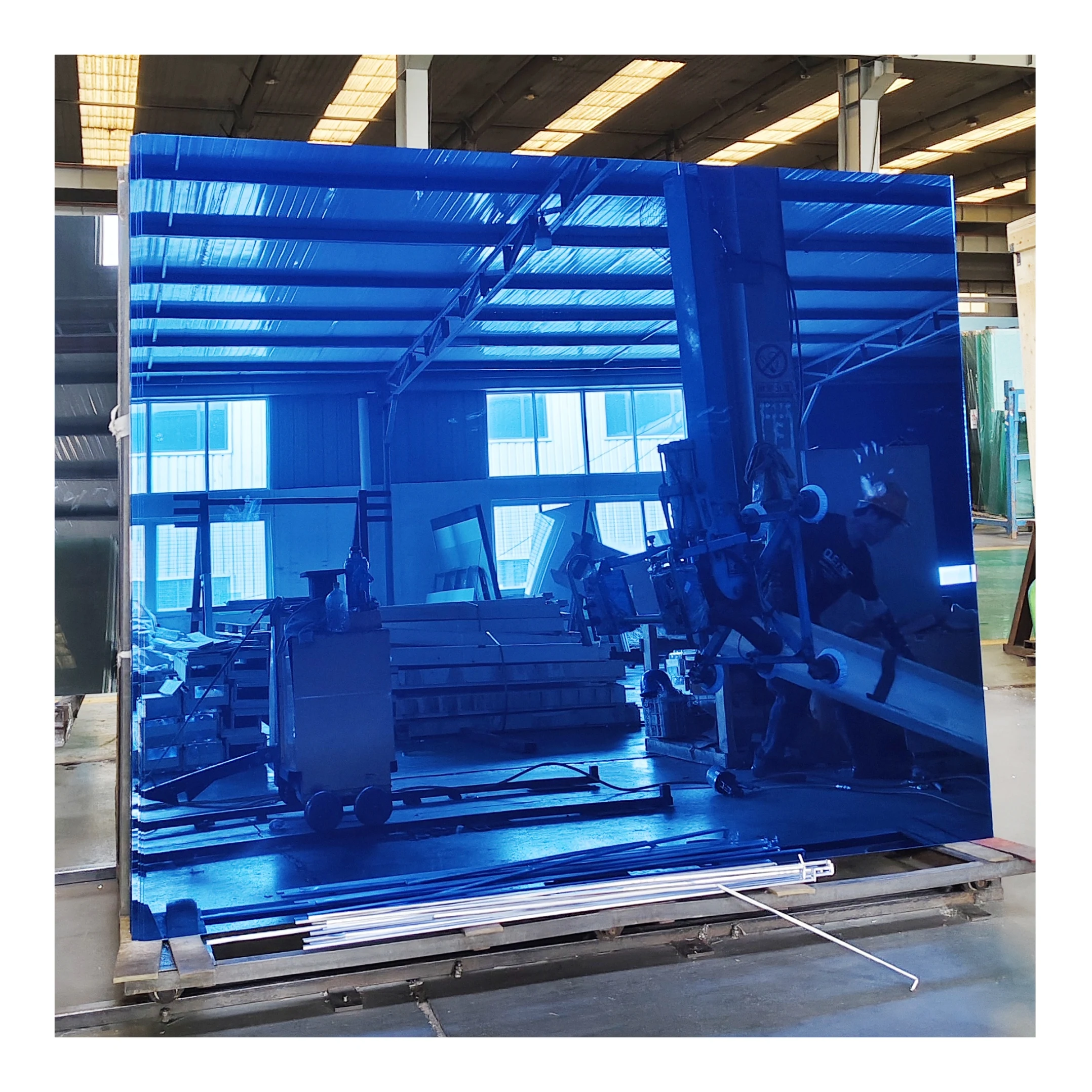 6mm Dark Blue Reflective Glass - Durable & Stylish