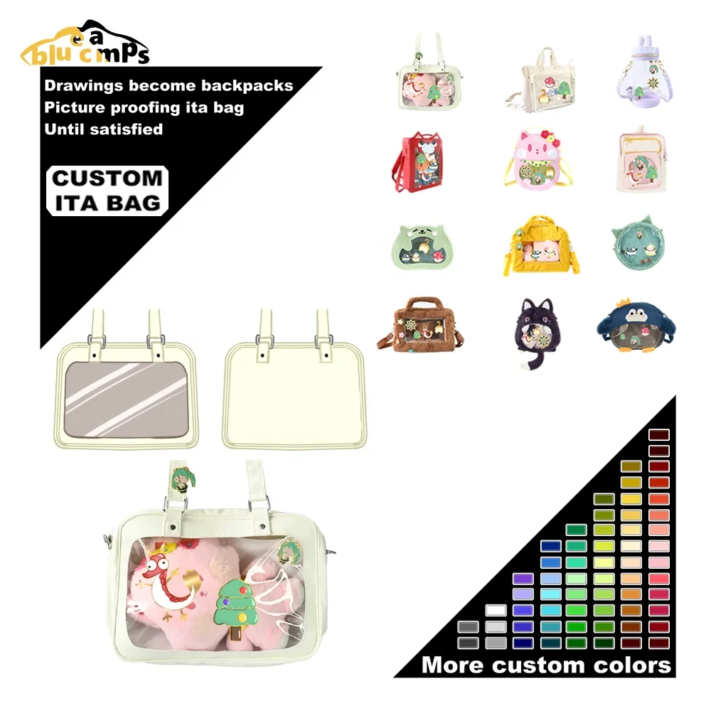 Custom Ita Bag Storage Crossbody Ita Bag Anime Cosplay Pin Display ...