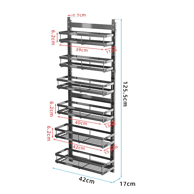 Stainless Steel Wall Storage Rack For Bathroom Bedroom Shower-punching ...