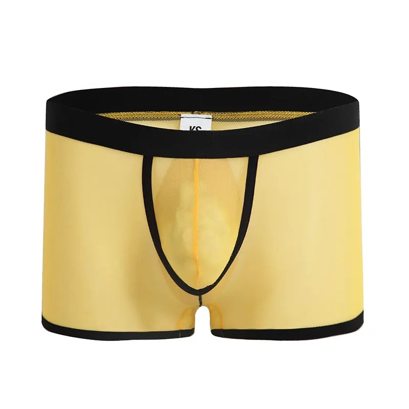 Man Summer Boxer Underpants Mesh Thin Men's Briefs Soft Comfortable ...