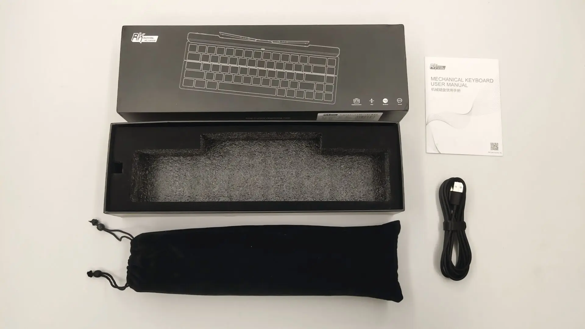 Royal Kludge Rk925 Teclado Plegable Low Profile Mechanical Laptop ...