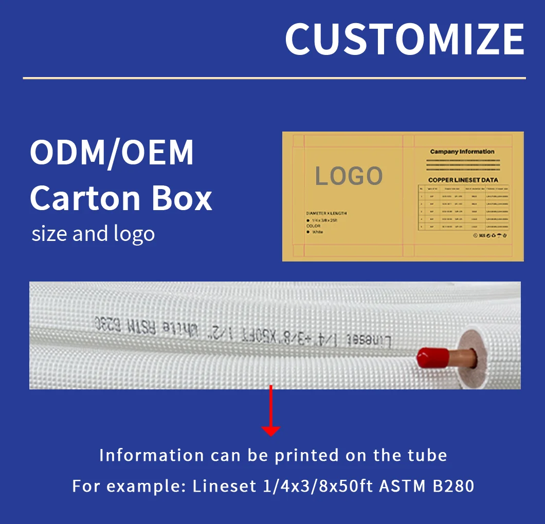 Hvac Mini Split Systems Air Conditioner Copper Line Set - Buy Insulated ...