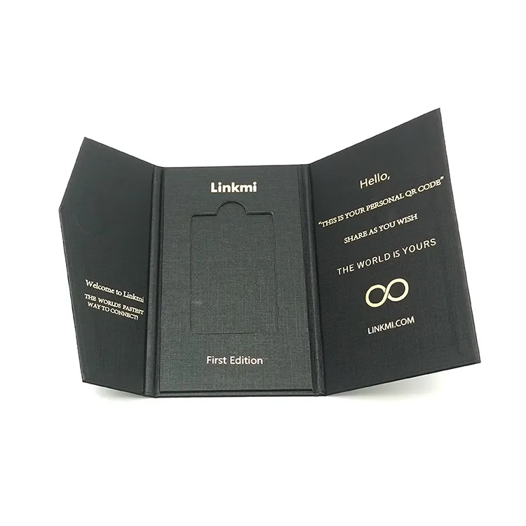 Luxury Voucher Sized Magnetic VIP Card Box - Custom Metal