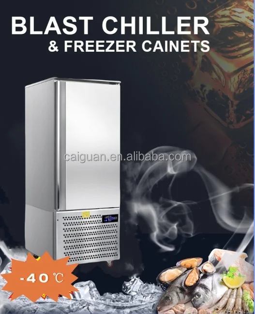Shock Freezing Food Fish Industrial Plate Blast Chiller Deep Freezers ...