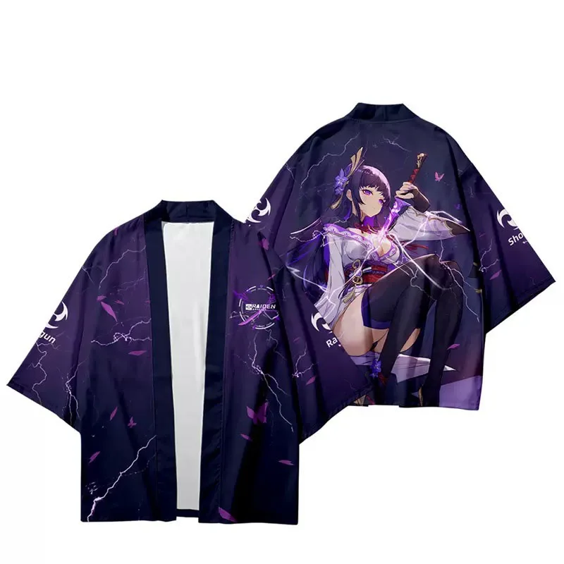 39 Styles Genshin Impact Raiden Shogun Cosplay Costume 3d Digital Print ...