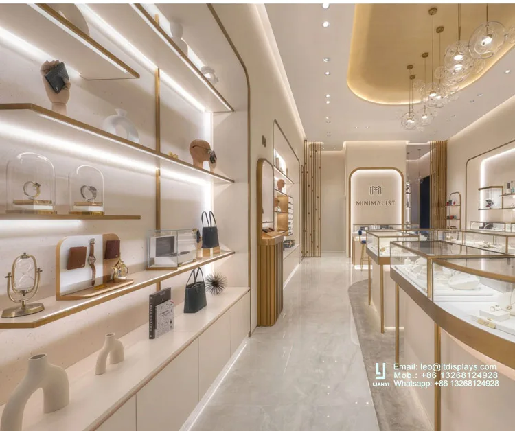 Minimalist Flagship Retail Store LED Lighting Showcase Furniture ...