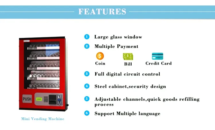Chocolate Bar Vending Machine with Cooling System