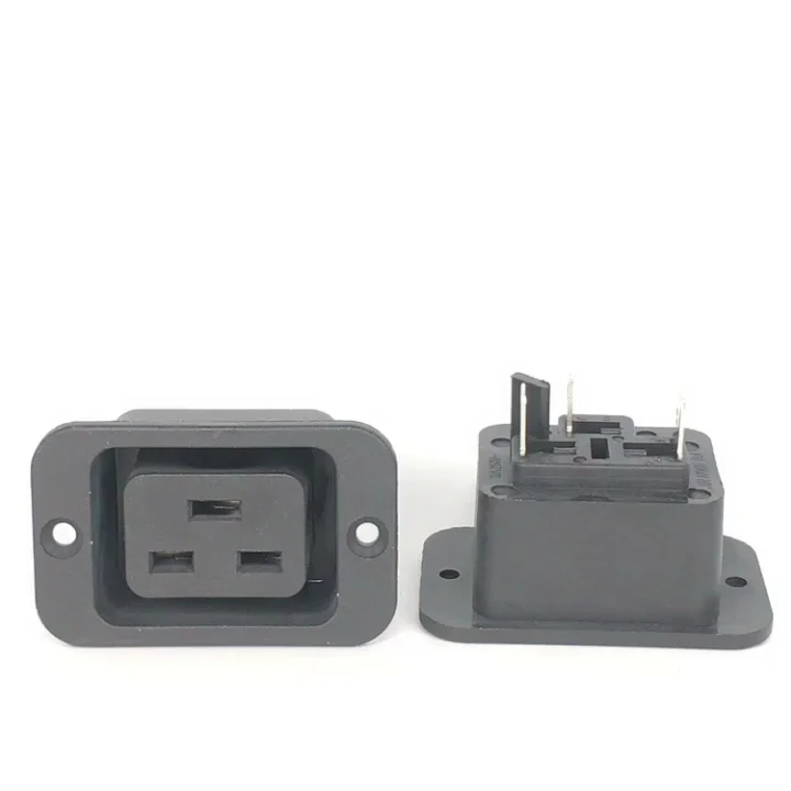 Pdu C19 Power Socket 16amp Black Embedded Inlet 3 Jacks Ac Power Outlet ...