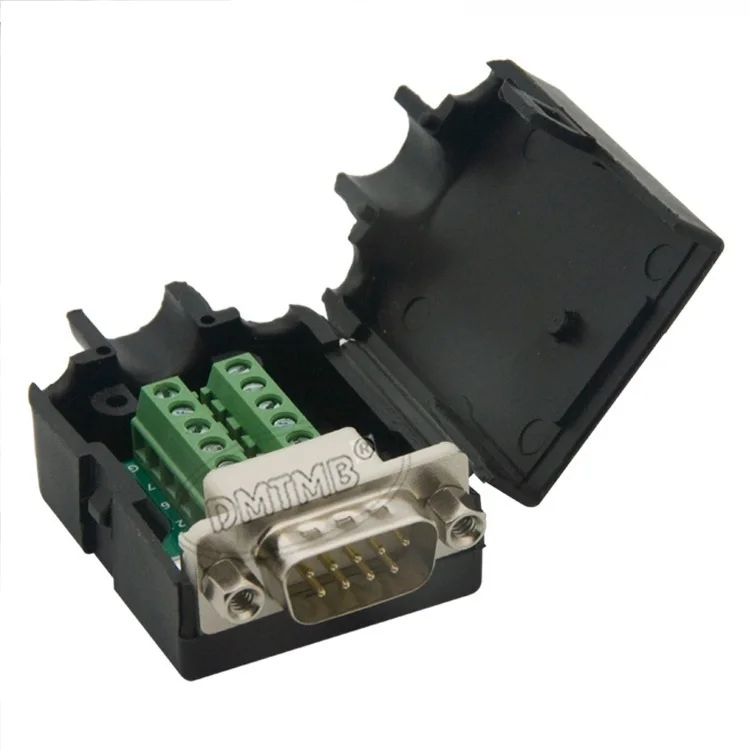 DB9 Serial Port Connector RS232 RS485 9 Pin D-Sub Male Female Plug Jack ...