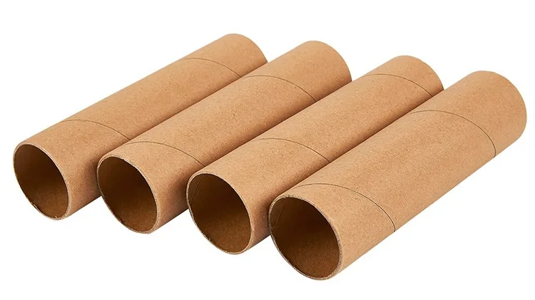 Recyclable Brown Kraft Paper Cardboard Roll Core Tube Pipe For Craft ...