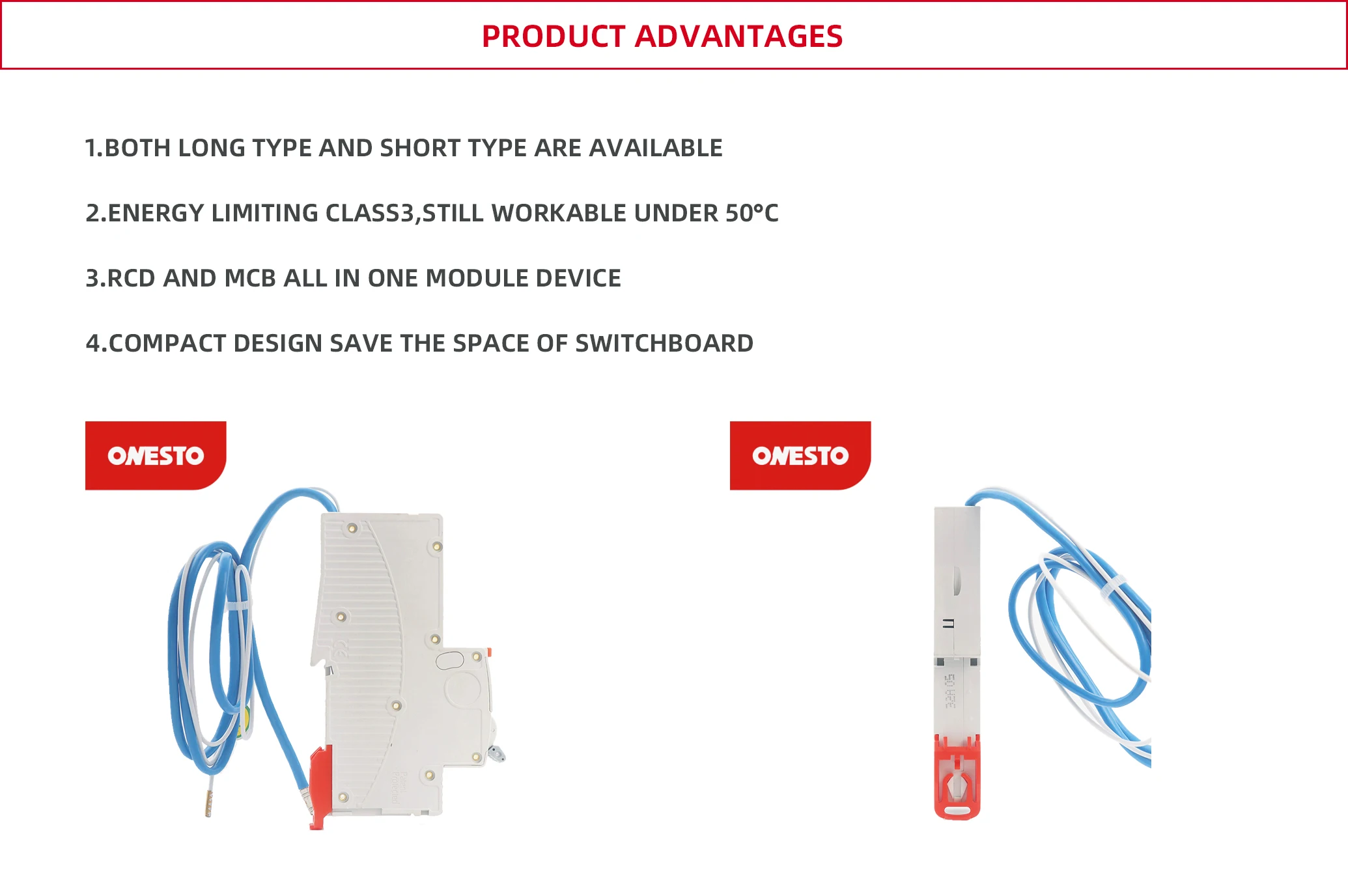 Onesto Residual Current Operated Circuit Breaker with Integral ...