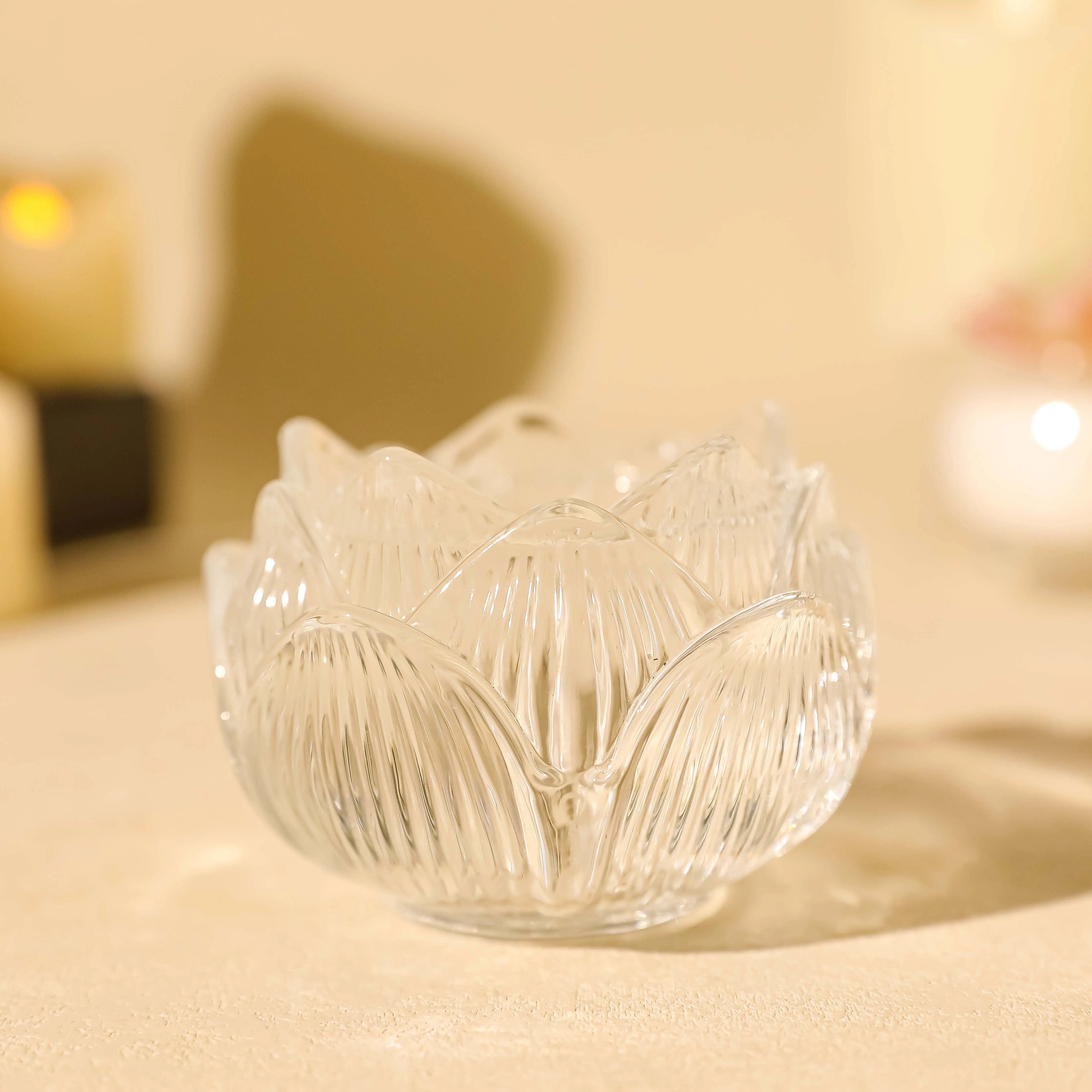 Transparent Five-Pointed Star Glass Candelabra Heat Resistant Eco ...