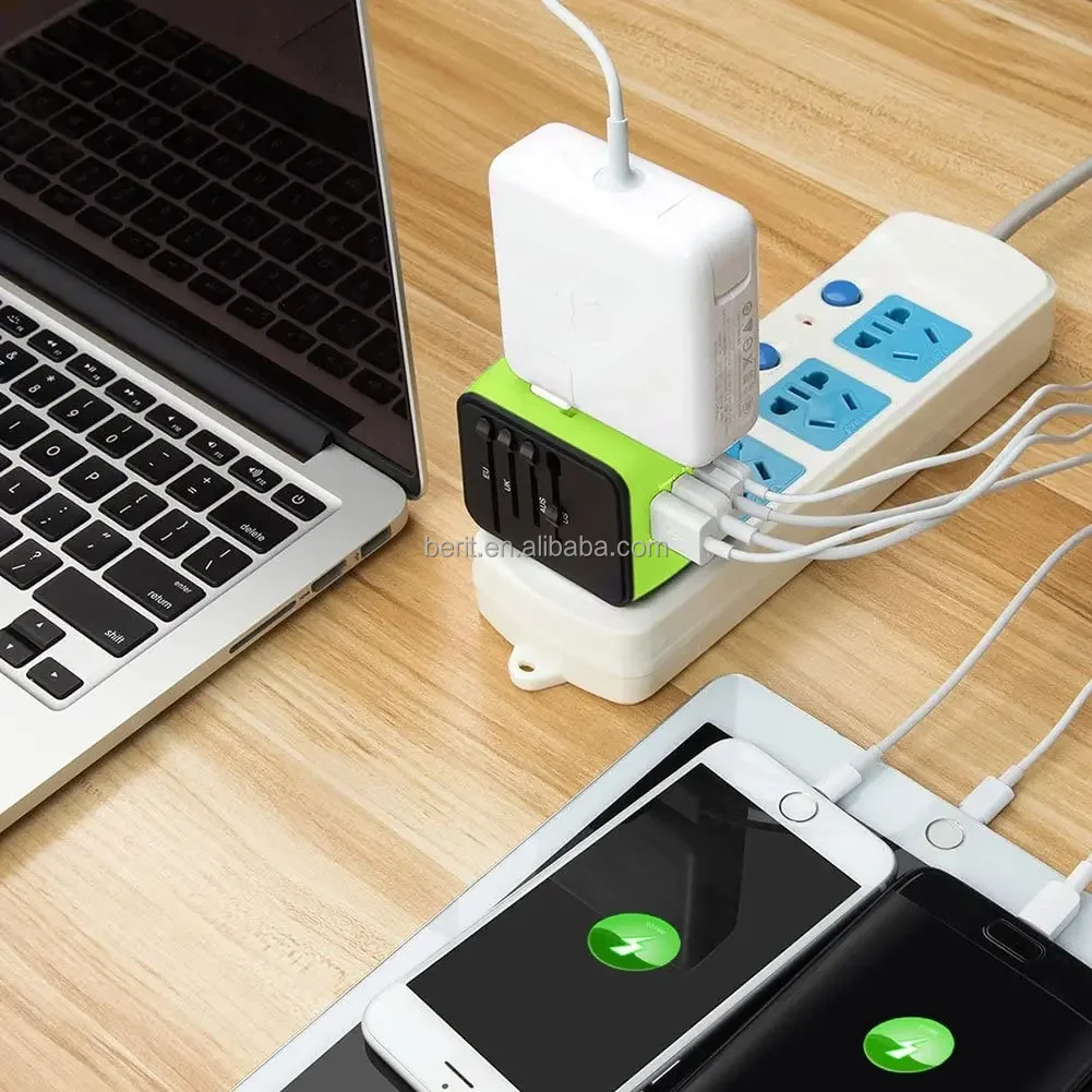 Universal Travel Adapter with USB - Worldwide AC Outlet