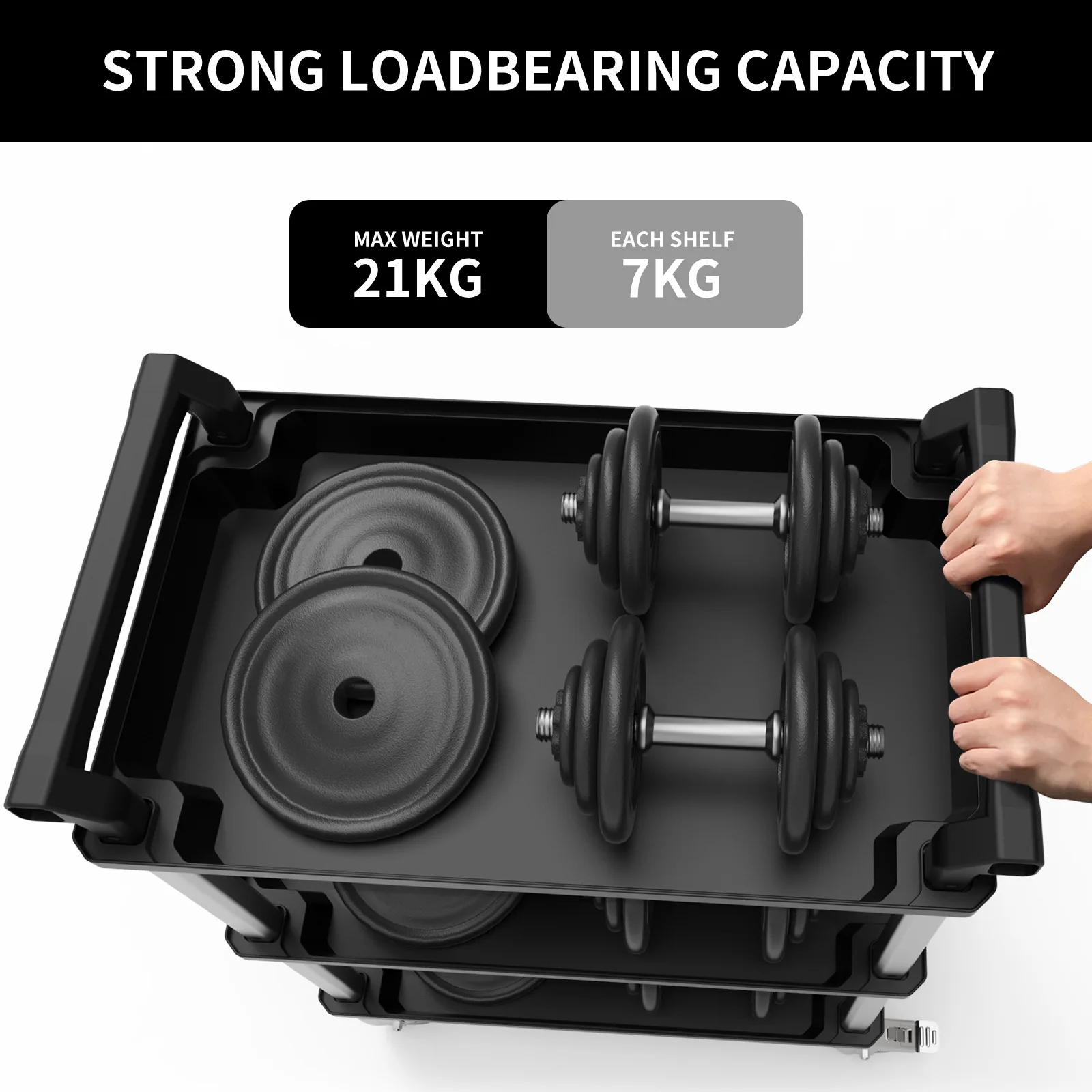 Factory Custom 3-layer Multi-function Mobile Household Storage Rack ...