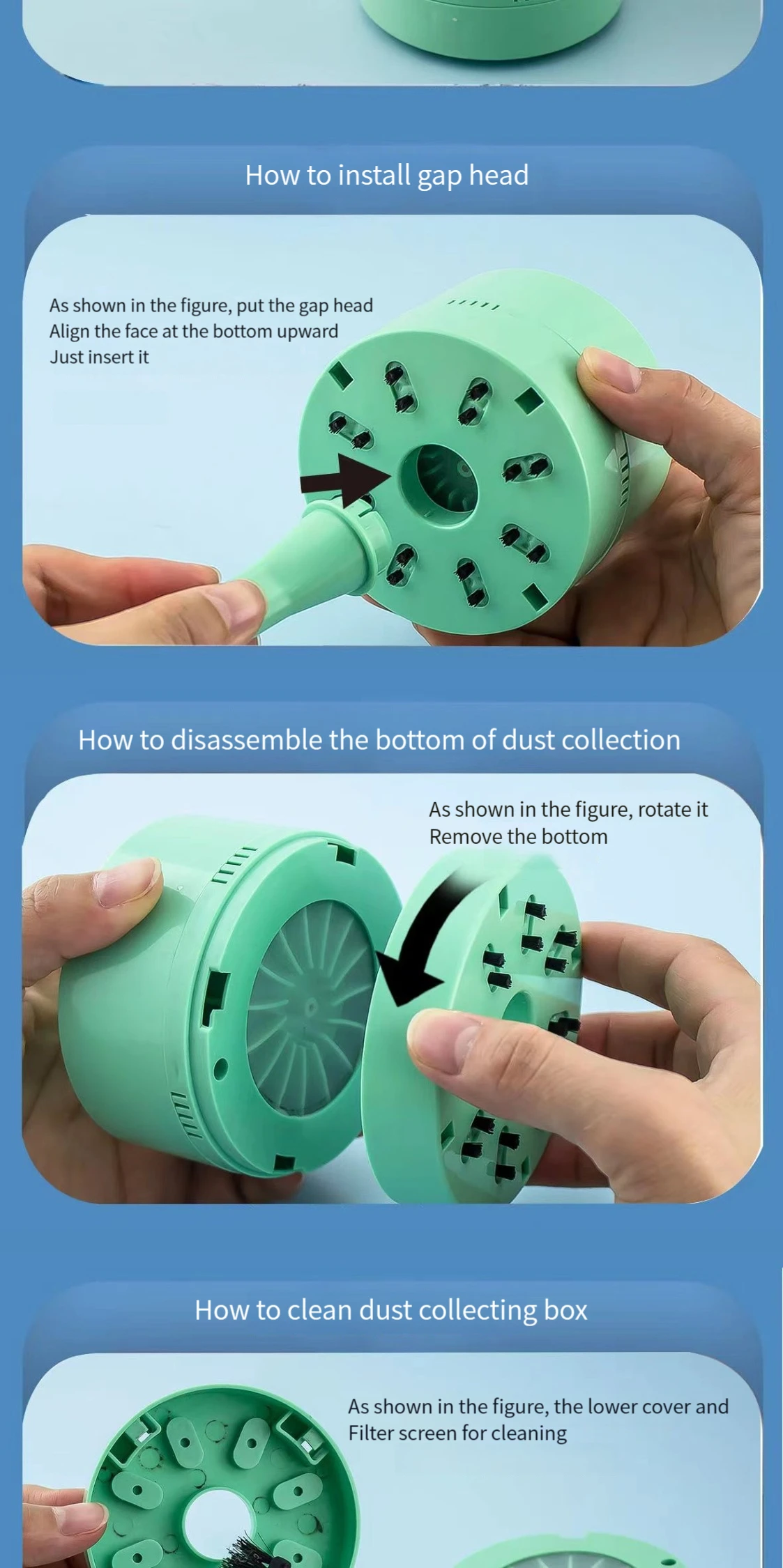 Excellent Eraser Child Pencil Shavings Clean Mini Car Vacuum Cleaner ...