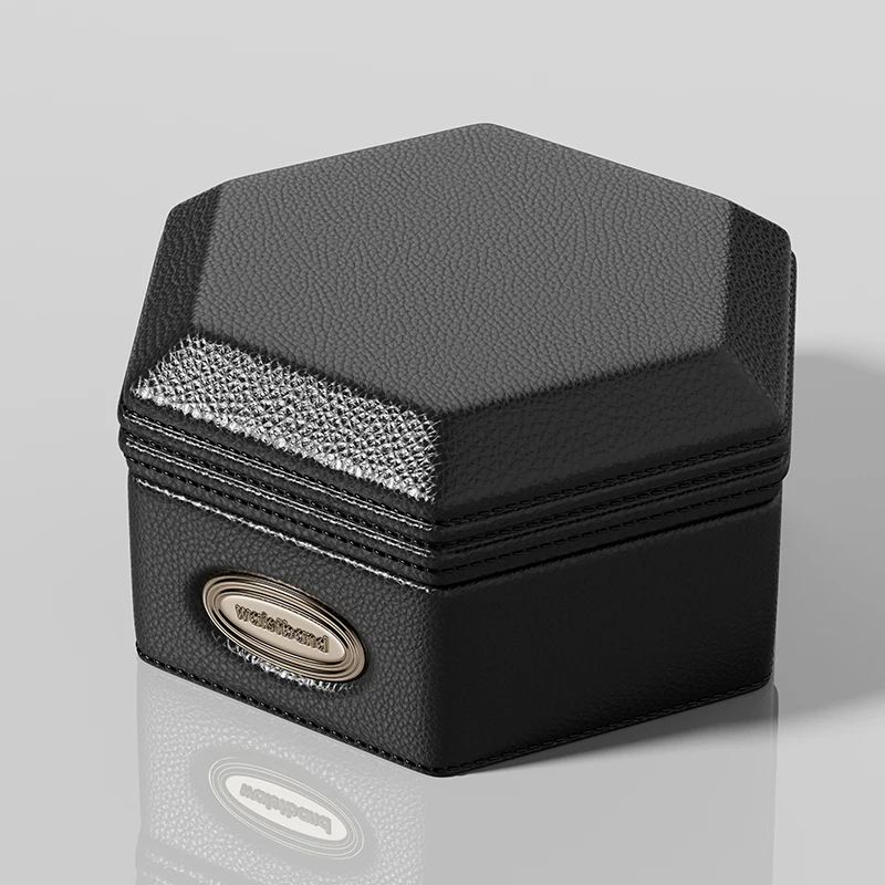 Hexagon Leather Alligator Belt Gift Box Custom Luxury Packaging Man ...