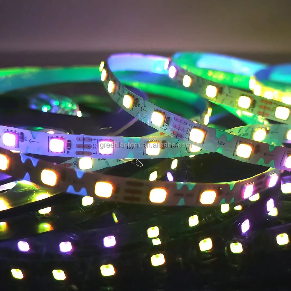 S Type 12v Smd3535 Programmable Rgb Full Color Flexible Led Strip Easy ...