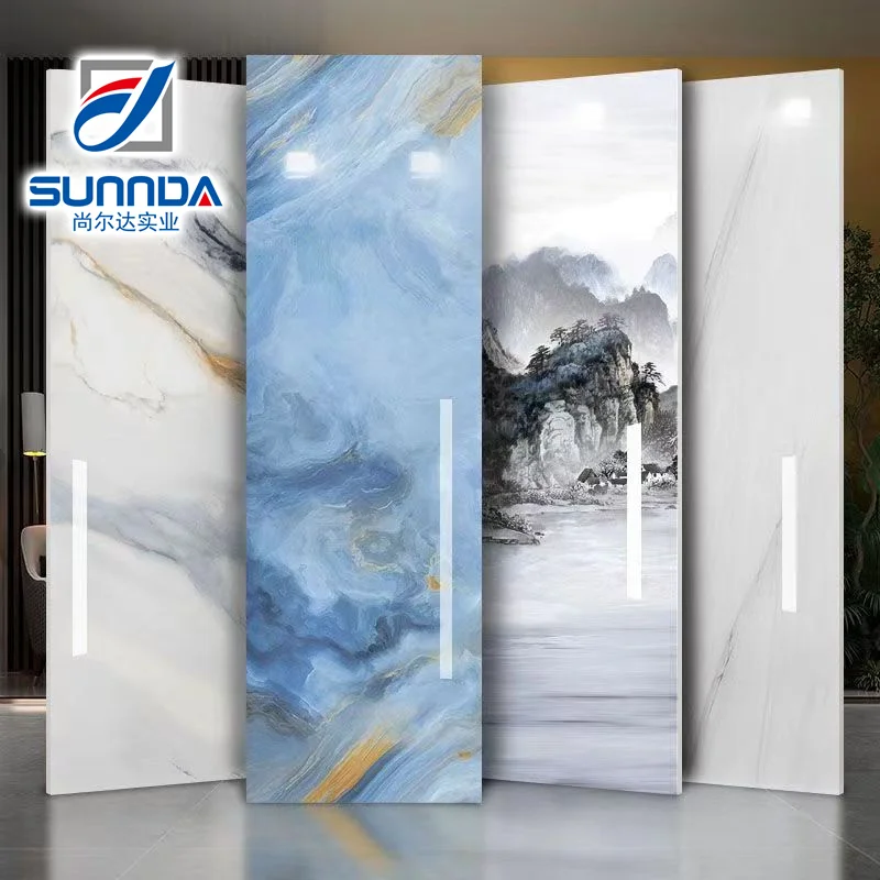 Big Sizes Sintered Stone Slab Marble Glazed Polished Satin Matte Floor ...