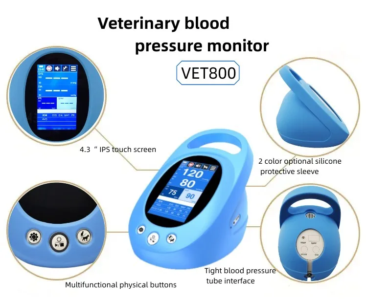 Touch Screen Veterinary Blood Pressure Monitor With Two Colors For ...