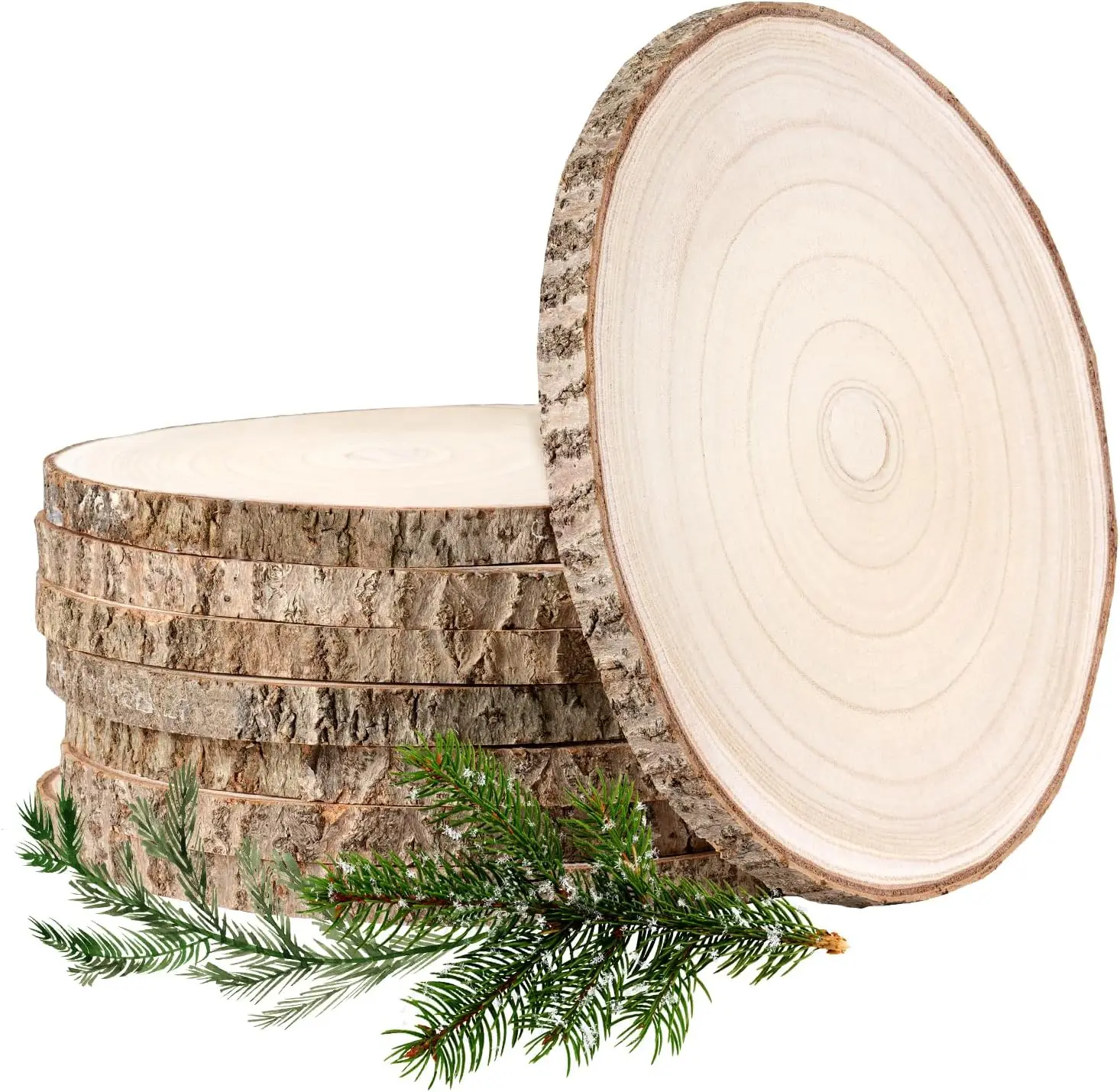 Big Wood Slices - Unfinished Natural Round Wood Slices