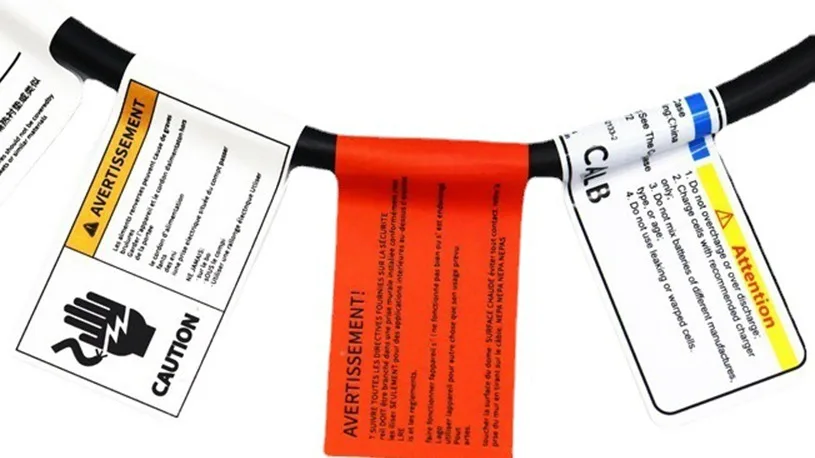 Promotional Custom Waterproof Wire Cable Labels Sticker Tags Support ...