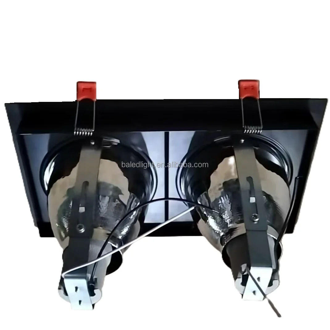 Double Head E27 Housing Led Bulb Corn Par30 Light Fitting square ...