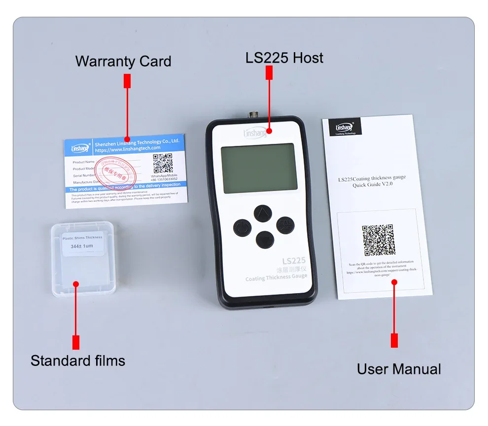 LS225 Measurement Below 10micro Iron Spray Magnetic Coating Thickness ...