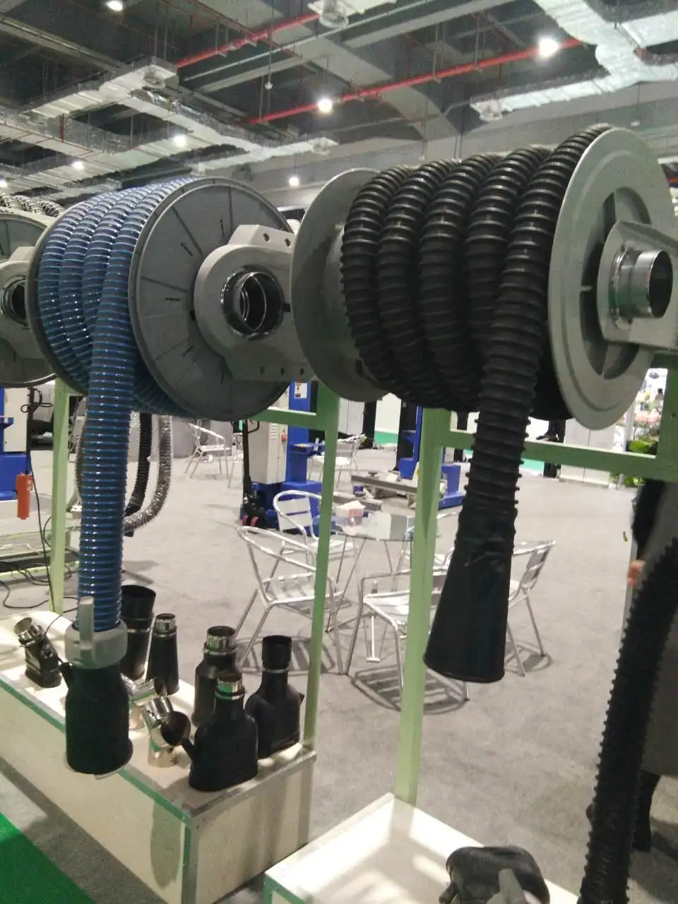 Manual Spring Retraction Exhaust Extraction Hose Reel