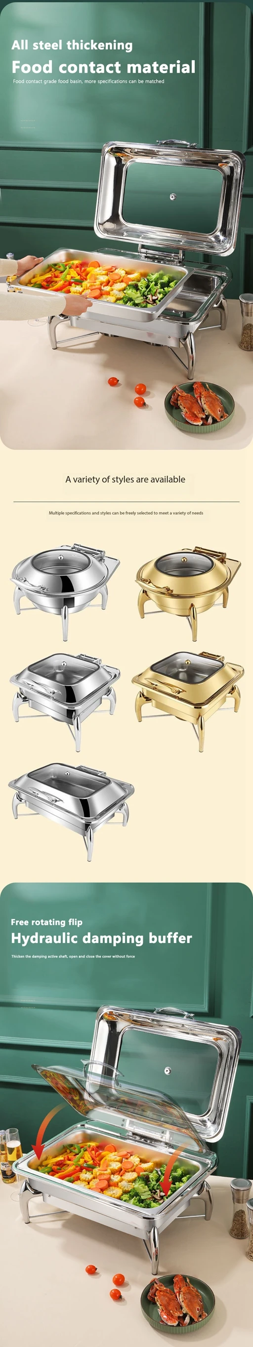 Fts Food Warmer Stainless Steel Buffet Commercial High End Electric ...