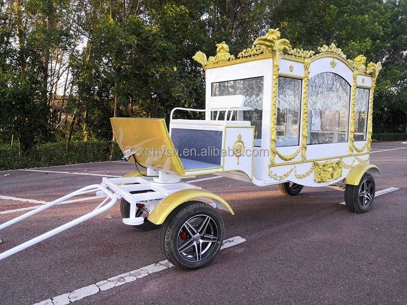 Factory Customized Exquisite Platinum Horse Hearse Electric Funeral Car ...