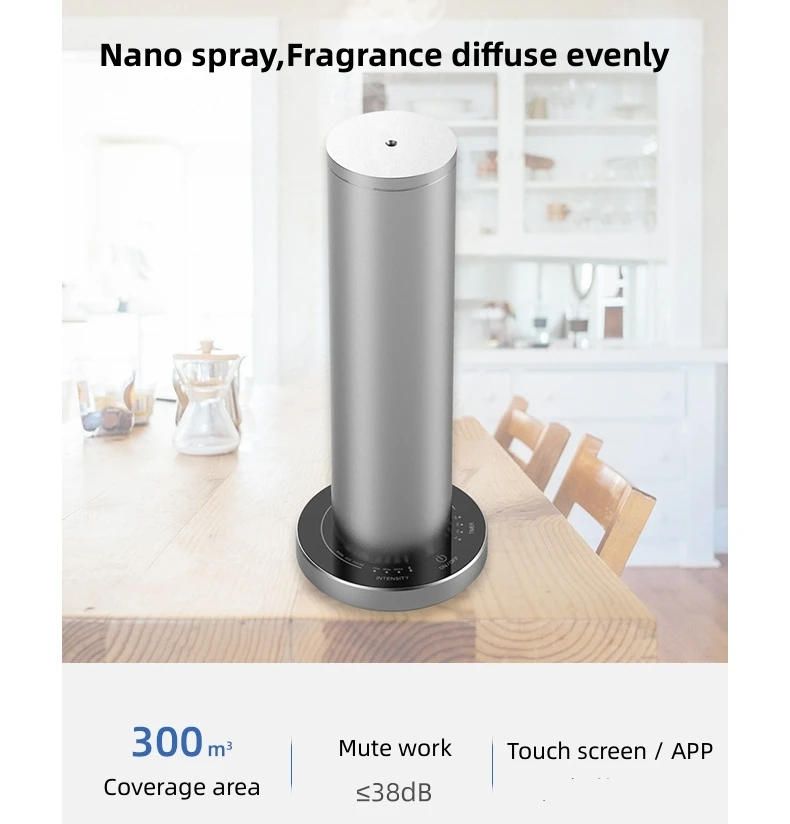 Bluetooth APP Touch Smart Electric Fragrance Waterless Oil Aroma Home ...