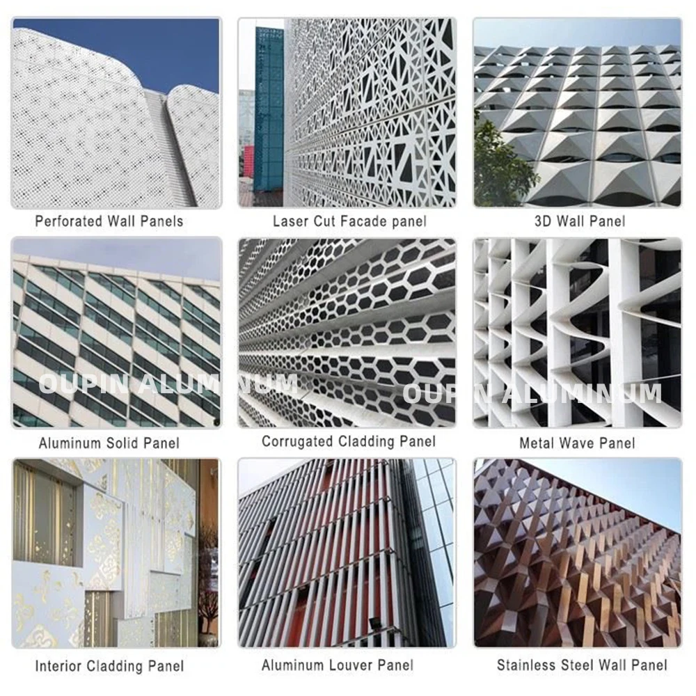 Aluminium Perforated Wave Facade Panels For Exterior Cladding - Oem