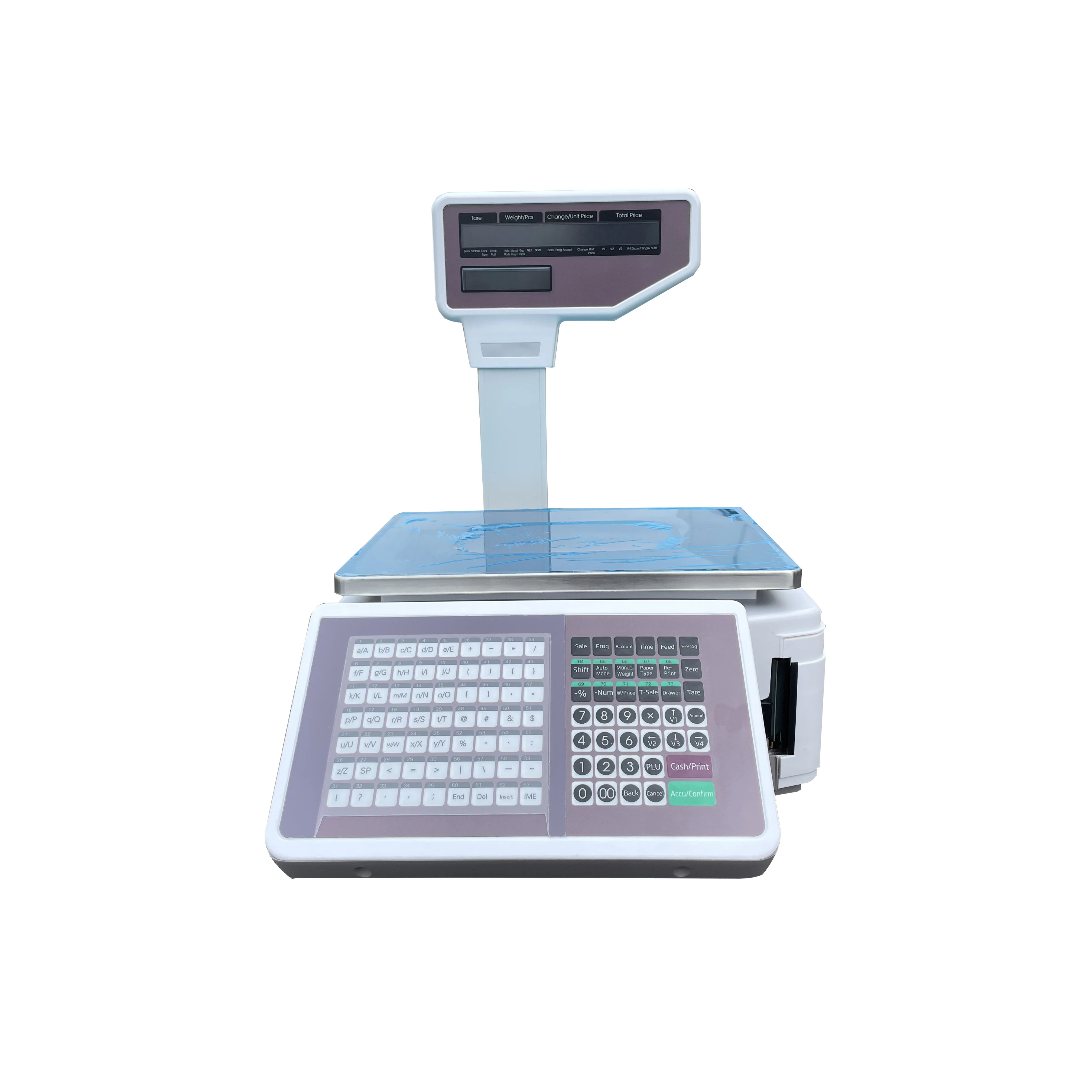 30kg Digital Barcode Scales Supermarket Receipt Printing Scales Price ...