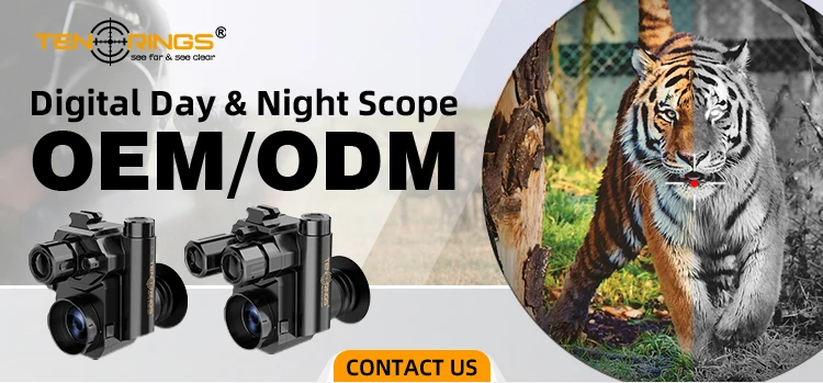 Ten Rings Digital Night Vision Clip-on Scope Laser Rangefinder Wifi ...