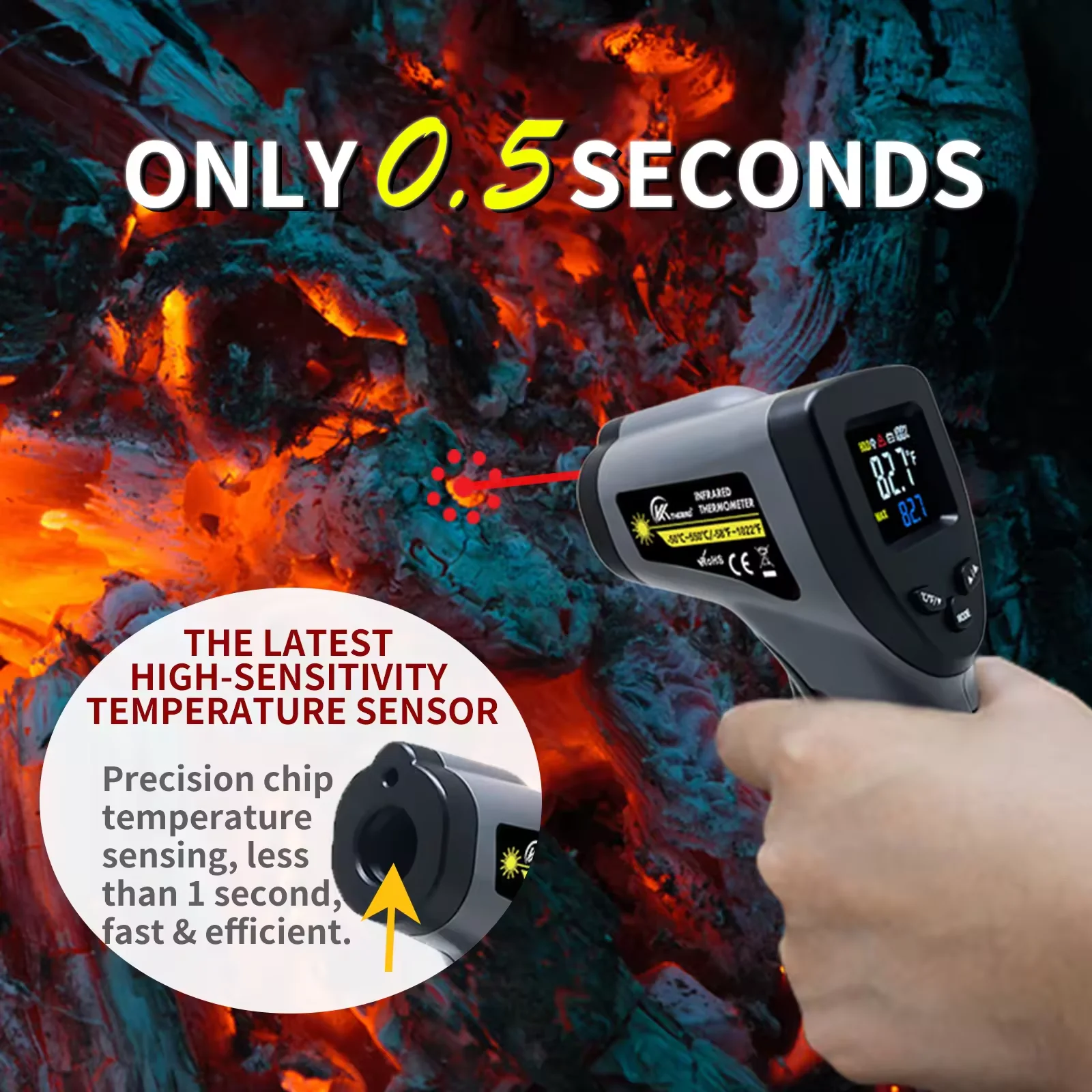 Non-contact Infrared Thermometer - Precise Temperature Measurement