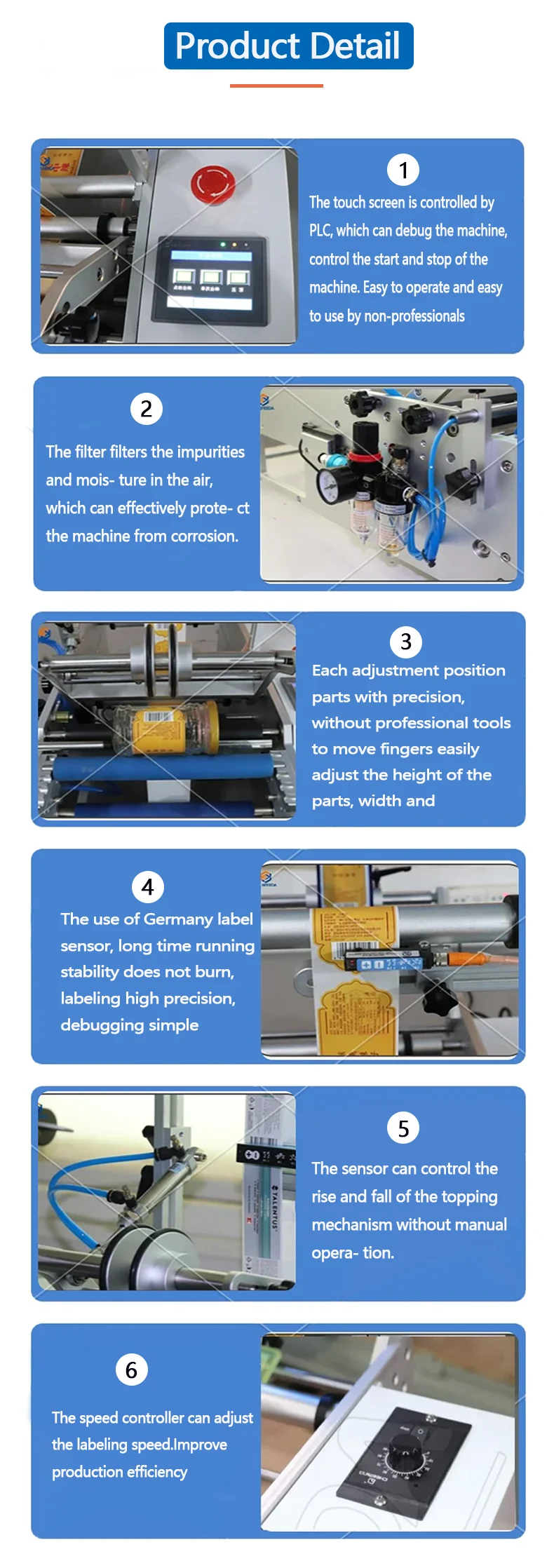 Fk603 High Quality Table Top Semi Automatic Round Bottle Labeling ...