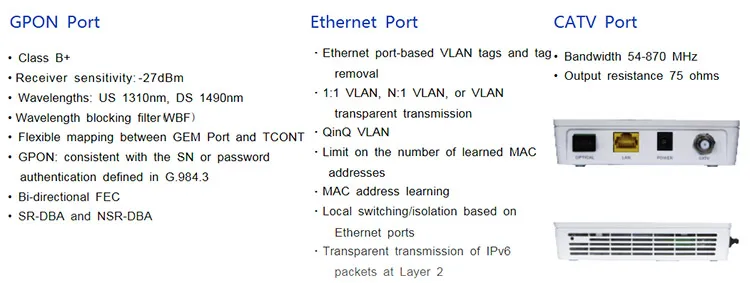 Used Mini Gpon Ont Router Onu Catv Modem Hg8012h 1ge Lan Internet ...