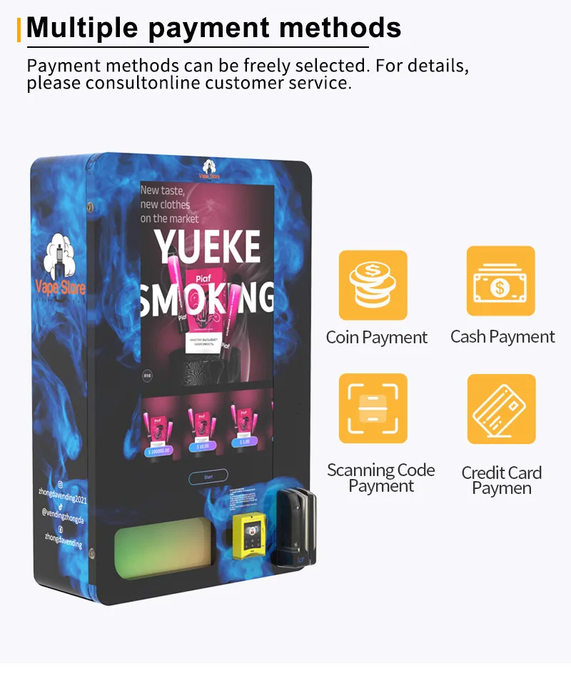 Hot Selling Mini Wall Mount Vending Machine With Id Age Verification ...