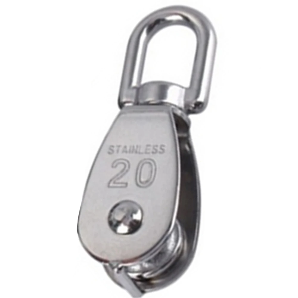 Wire Rope Single Wheel Swivel Eye Pulley Block Stainless Steel Lifting ...