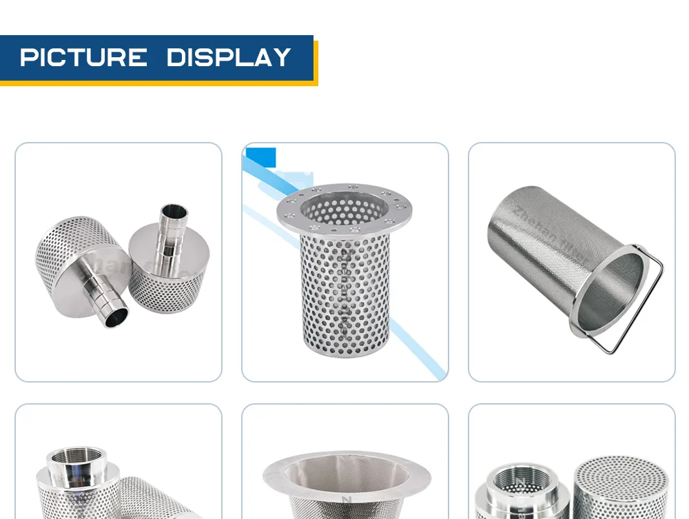 Ss316 Filter Customized Stainless Steel Perforated Mesh Filter ...
