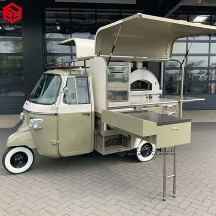 Custom Pizza Food Cart Ice Cream Truck Mobile Kitchen Hot Dog Stand ...