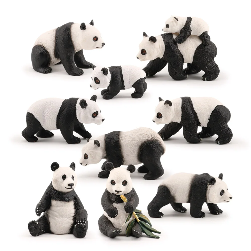 Wholesale Solid PVC Simulation Giant Panda Model Animal Figurines Toys ...