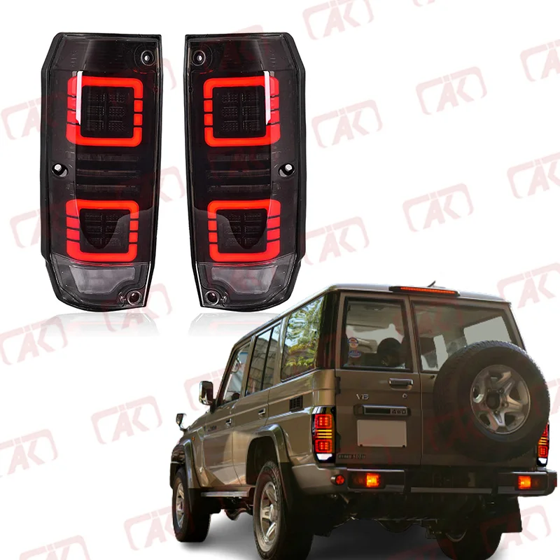 Led Smoked Rear Tail Lights Lamp Taillights for Toyota Land Cruiser ...