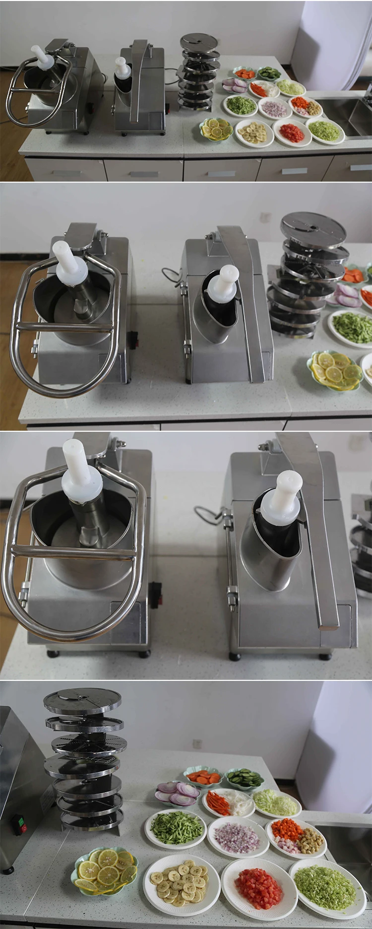 2023 Electric Stainless Steel Commercial Vegetable Cutter Food Chopper ...