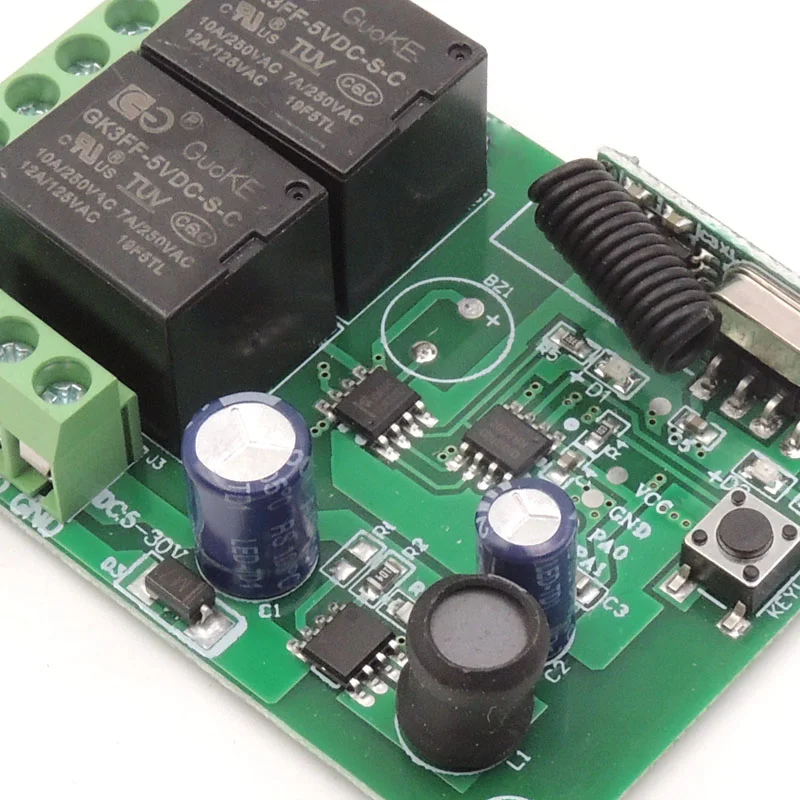 Universal 433mhz Rf Remote Control Switch For Garage, 12v Wireless ...