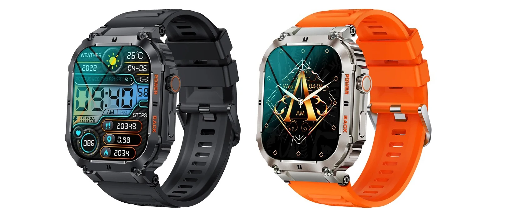 Oem Intelligent Men Luxury K57 Pro Square Big Screen Anti-fall Rugged ...