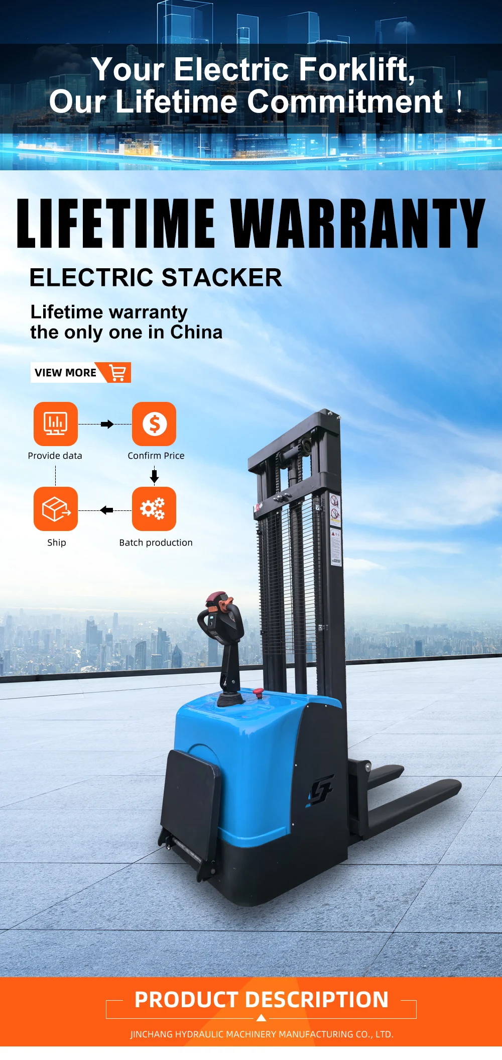 Lifting 3m Load 2T Hydraulic Lifting and Stacking Machine Is Used in ...