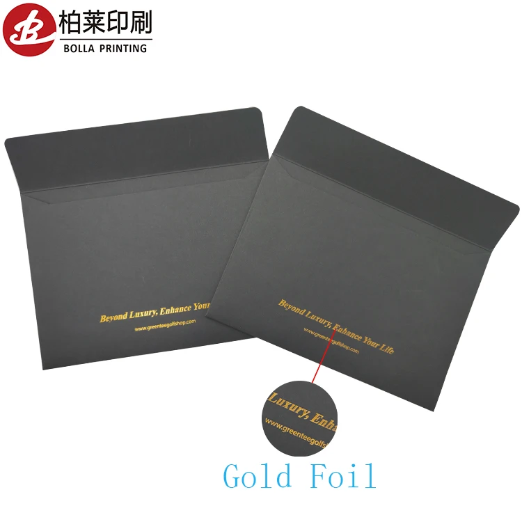 Custom Packaging - Luxury Envelopes with Gold Foil Stamping